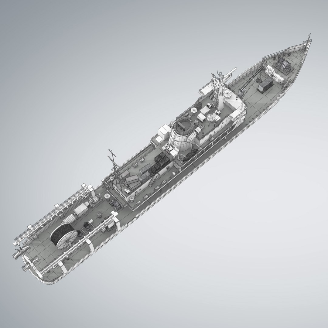 Research Vessel 3d Obj