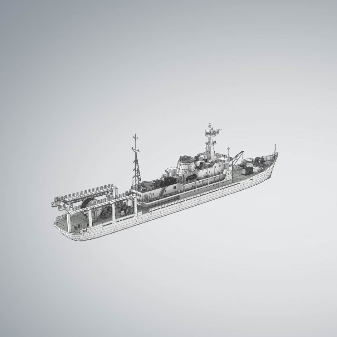 Research Vessel 3d Obj