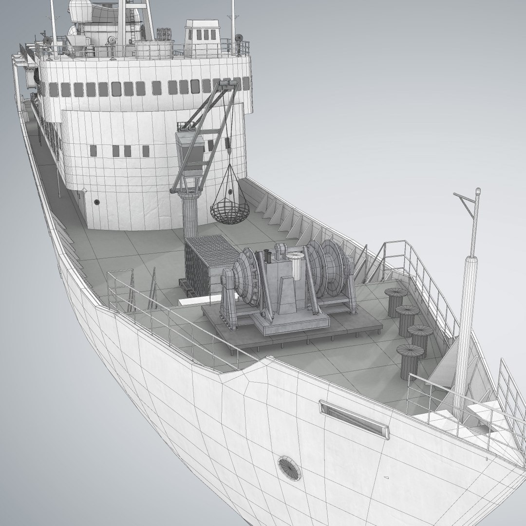 Research Vessel 3d Obj