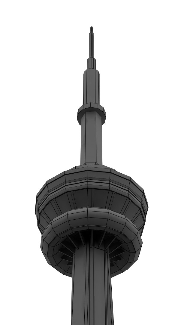 Cn Tower 3d Obj