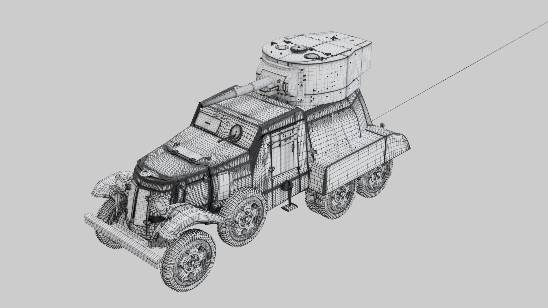 Military Armored Car 3D Model - TurboSquid 1904520
