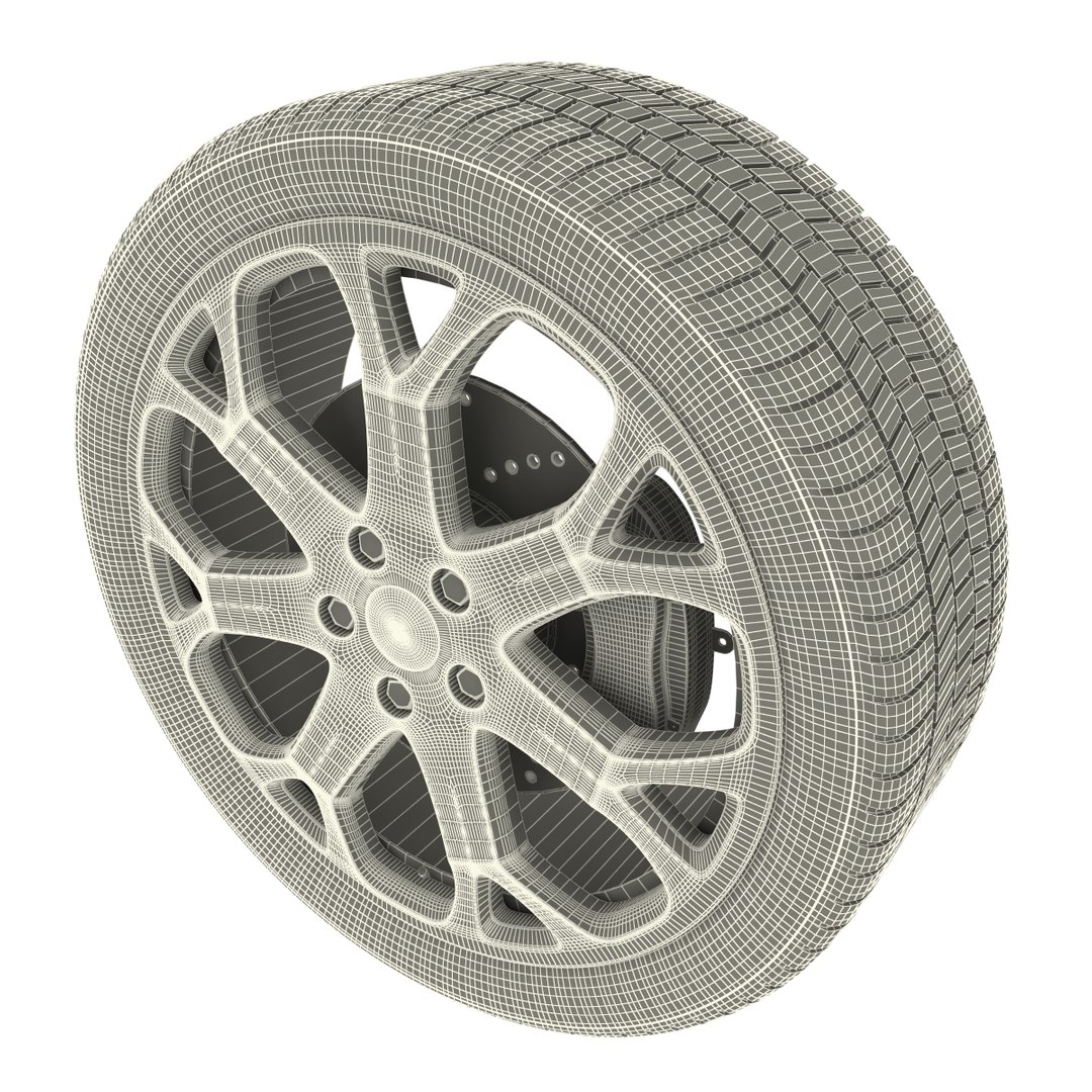 3ds Max Car Wheel