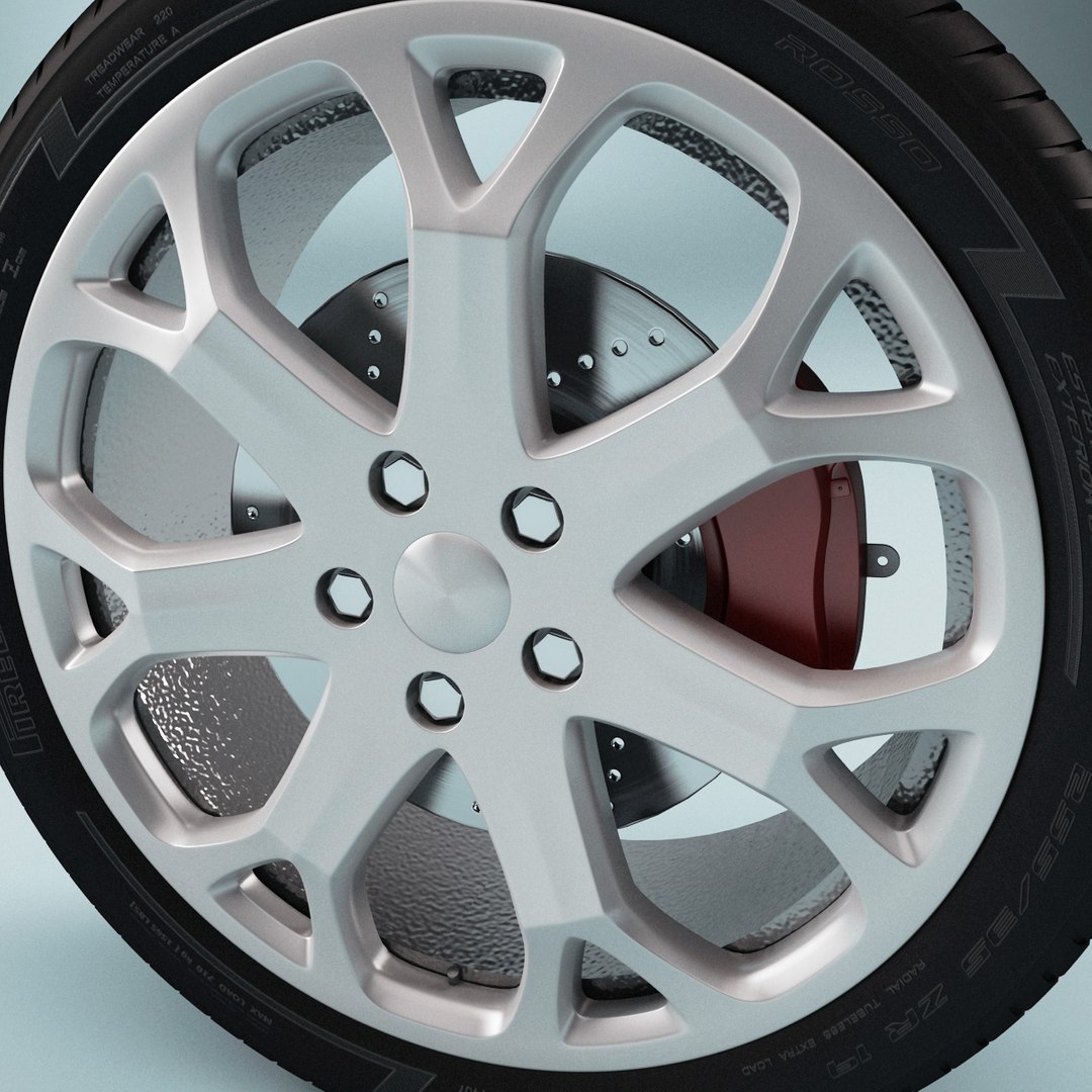 3ds Max Car Wheel