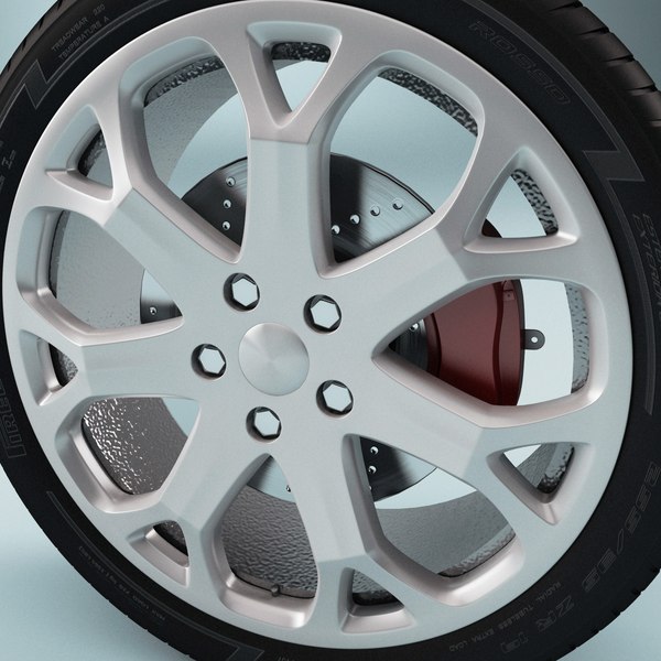 3ds max car wheel