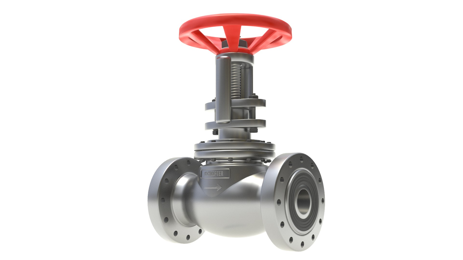 Realistic Globe Valve Model - TurboSquid 2003256