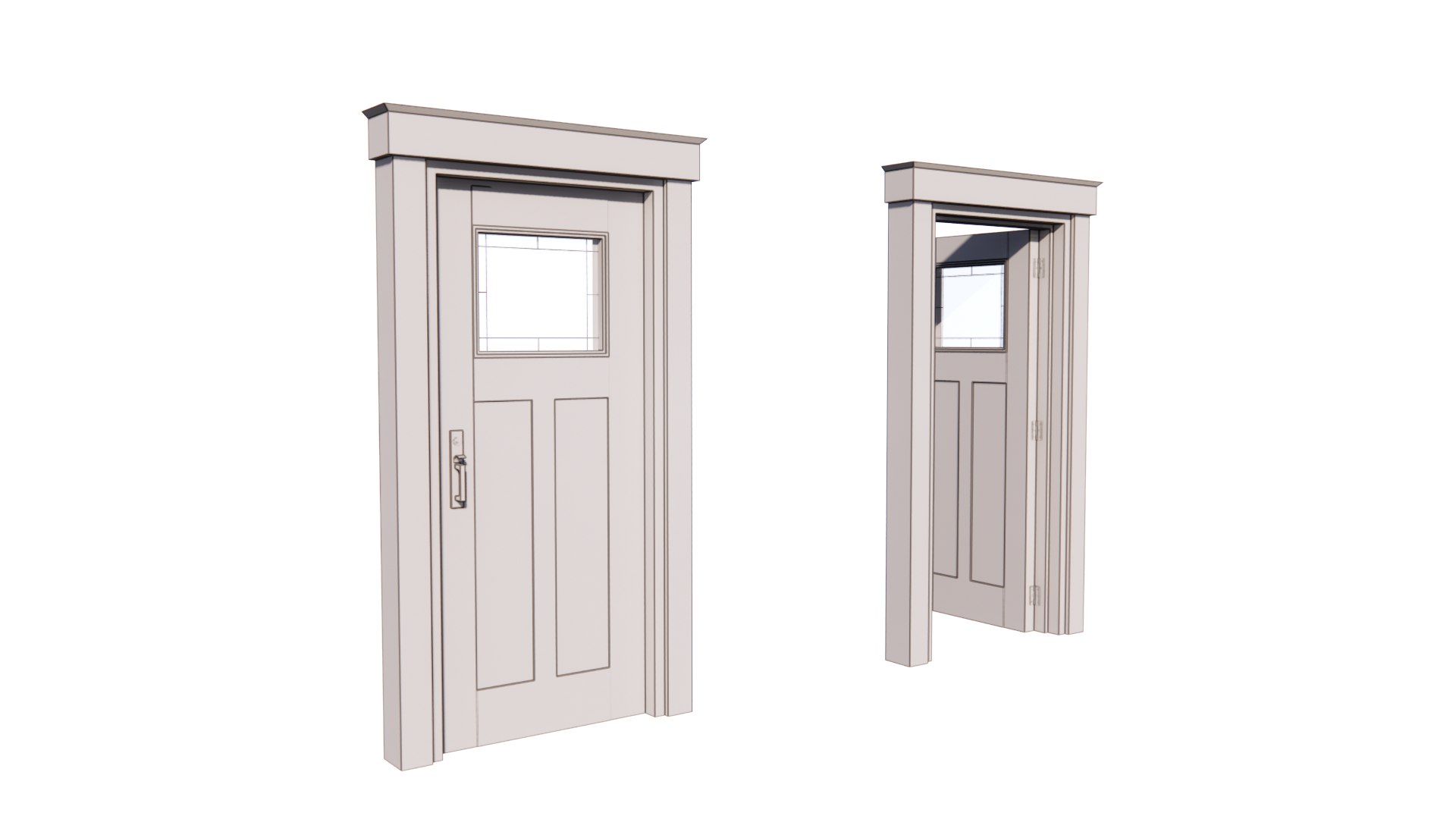 3D Modern Exterior Door - TurboSquid 2066504