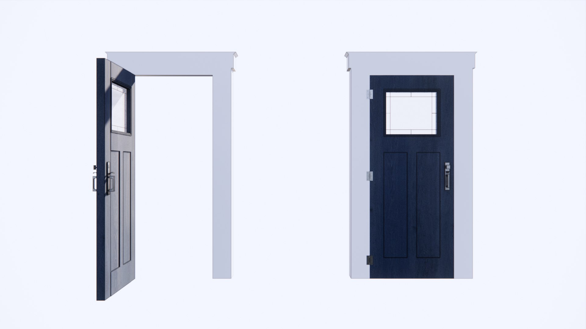 3D Modern Exterior Door - TurboSquid 2066504