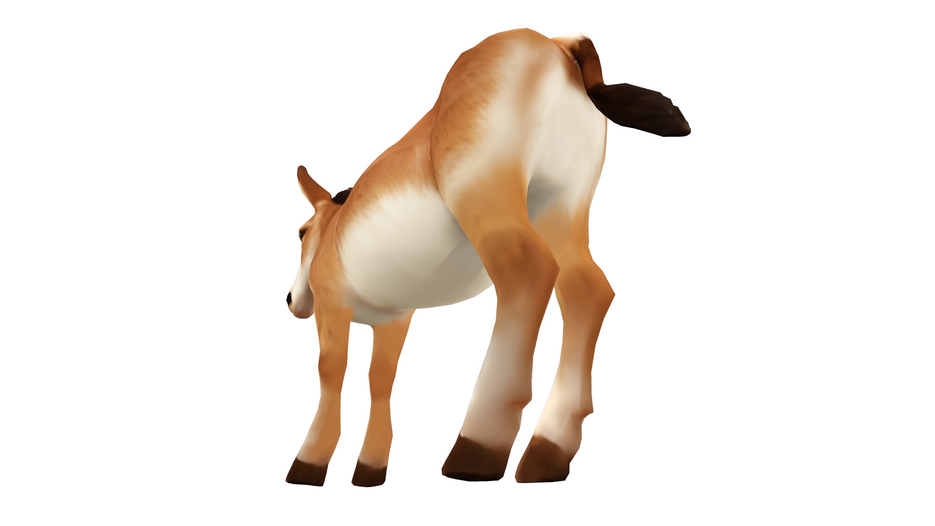 Donkey Lowpoly Realistic 3D Model - TurboSquid 2305728