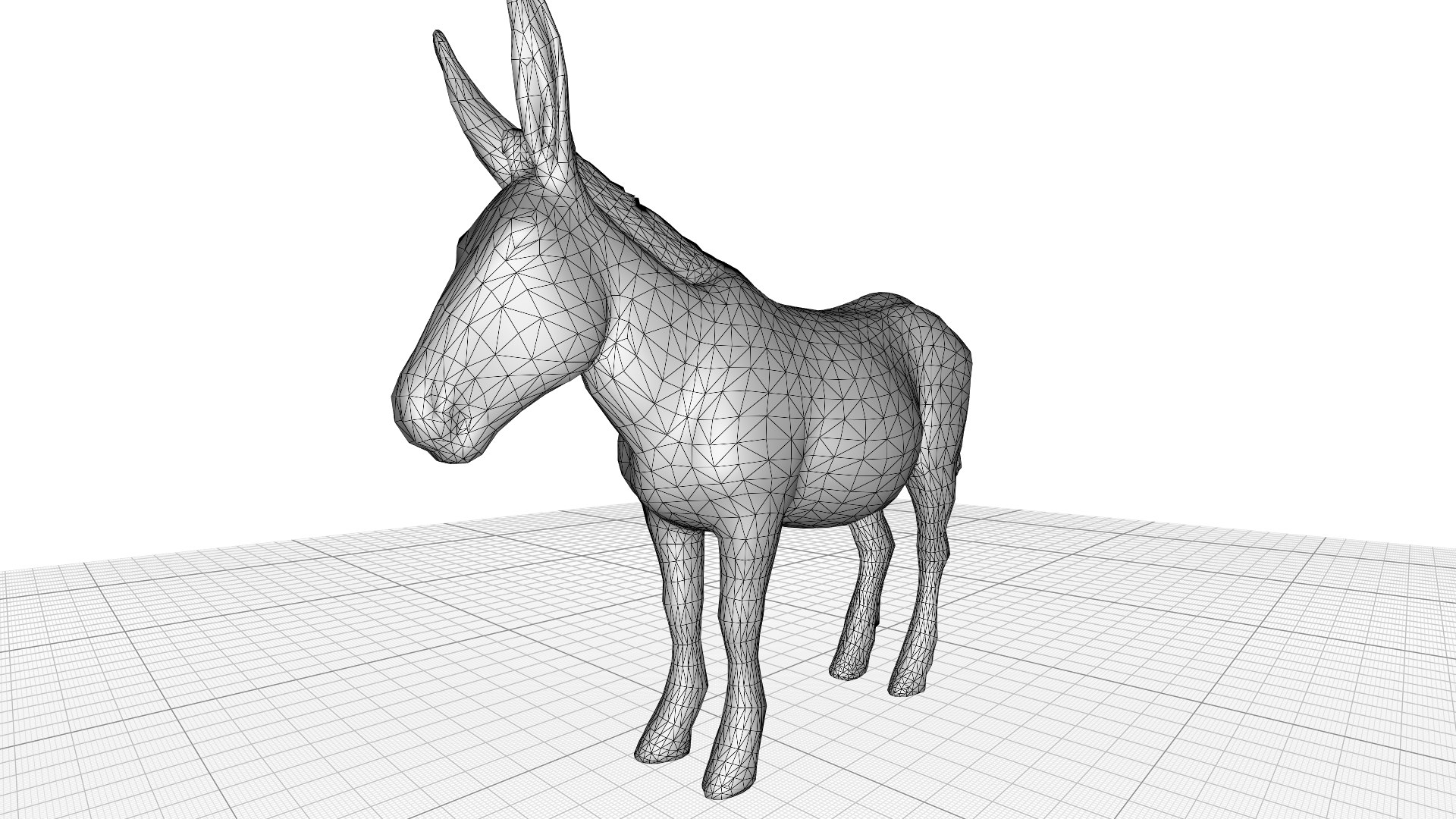 Donkey Lowpoly Realistic 3D Model - TurboSquid 2305728
