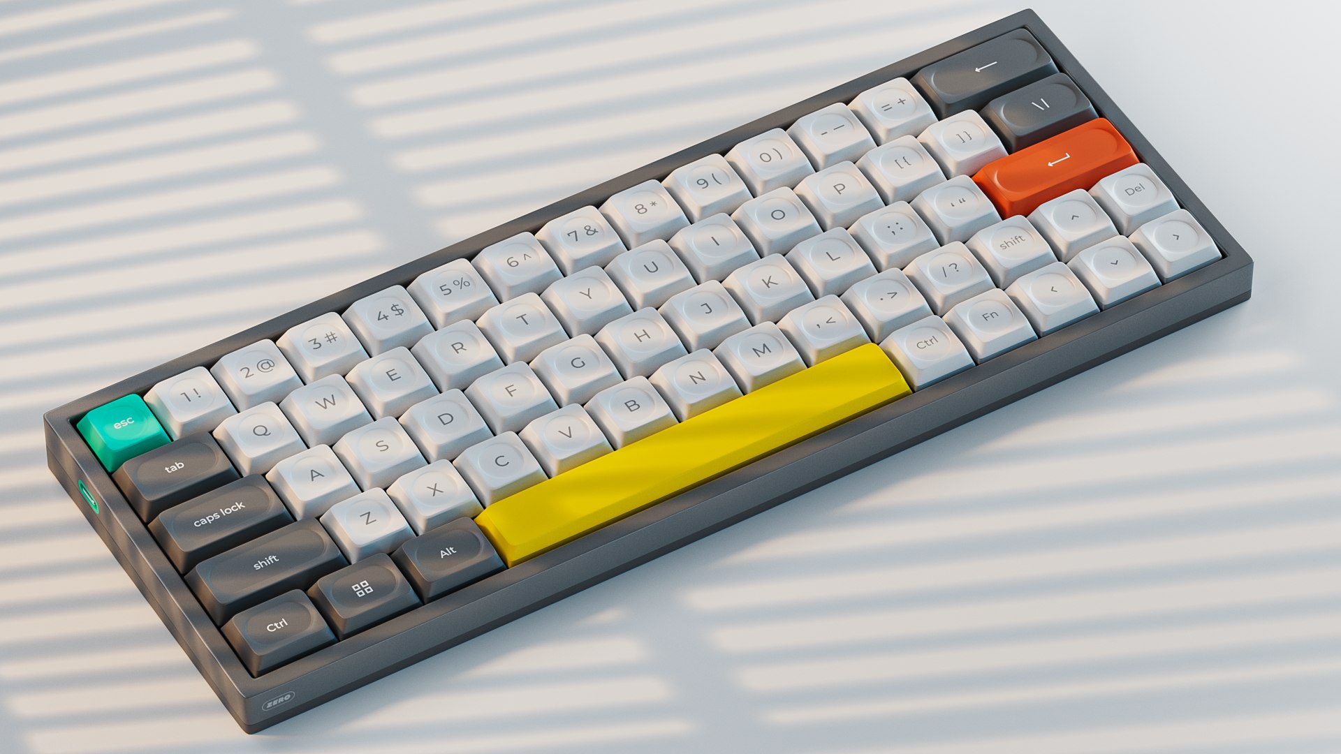 3D Model Wireless Mechanical Keyboard 3D Model Modern Design C4D FBX ...