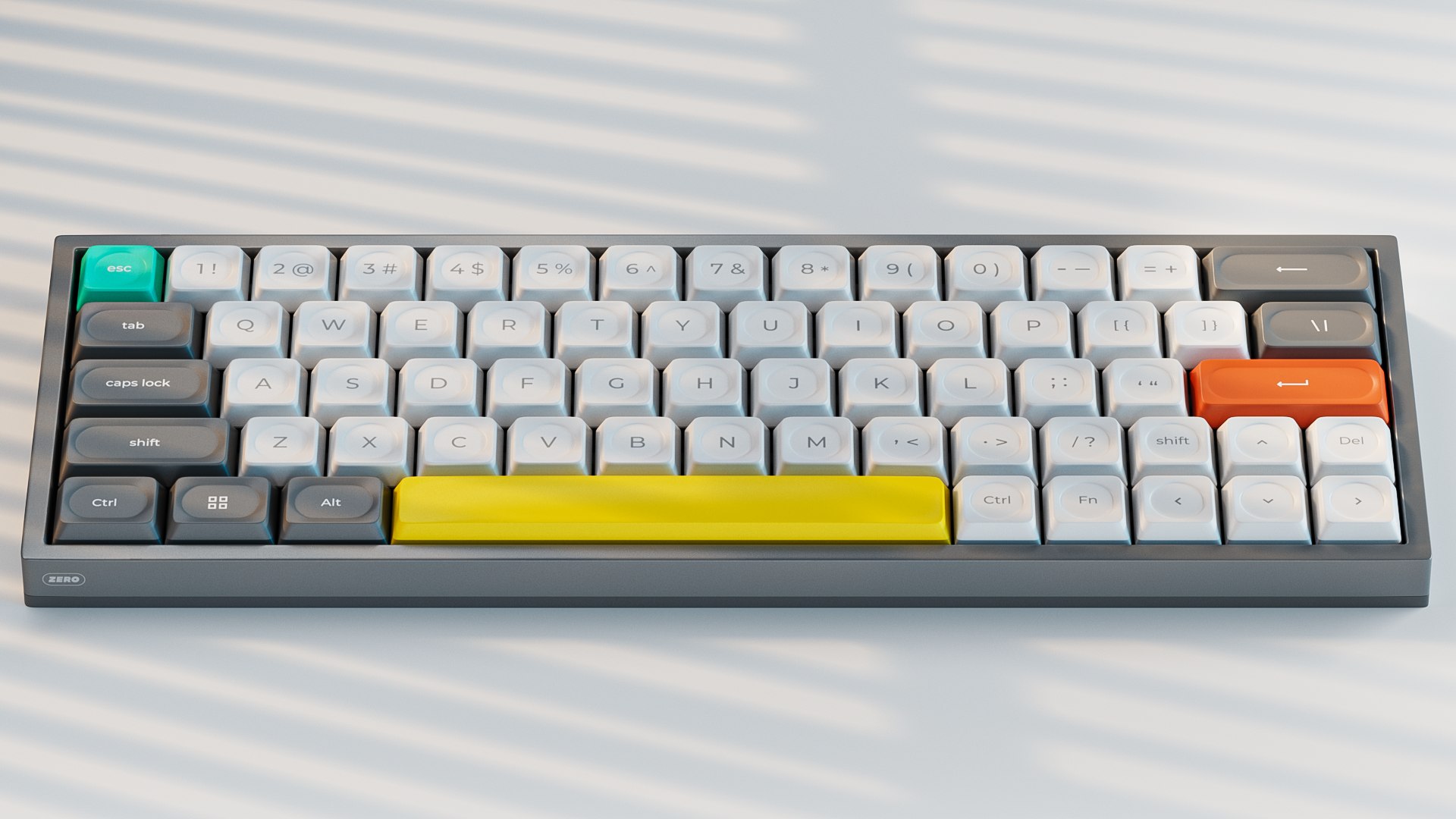 3D Model Wireless Mechanical Keyboard 3D Model Modern Design C4D FBX ...
