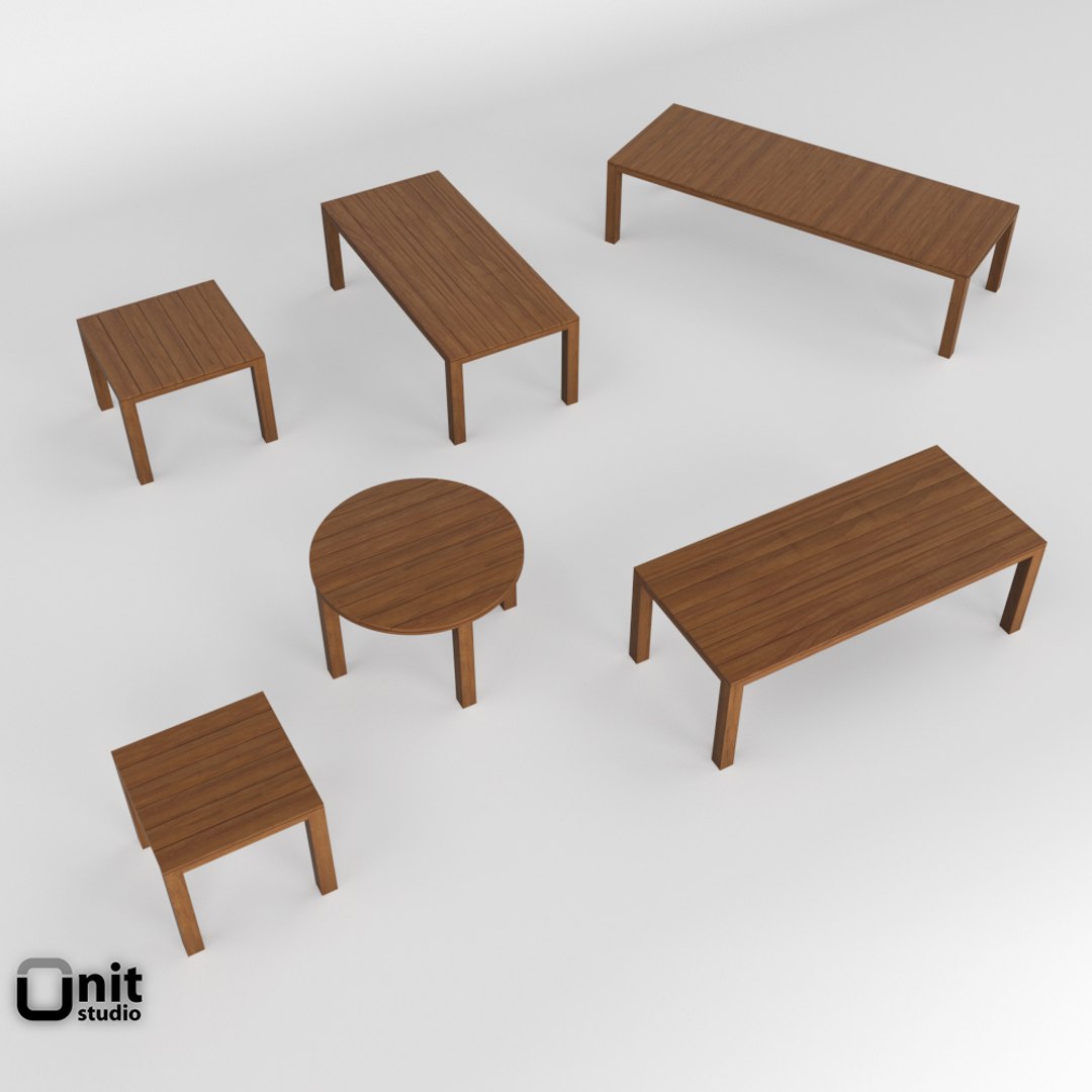 Kos Outdoor Table 3D Model - TurboSquid 1268772