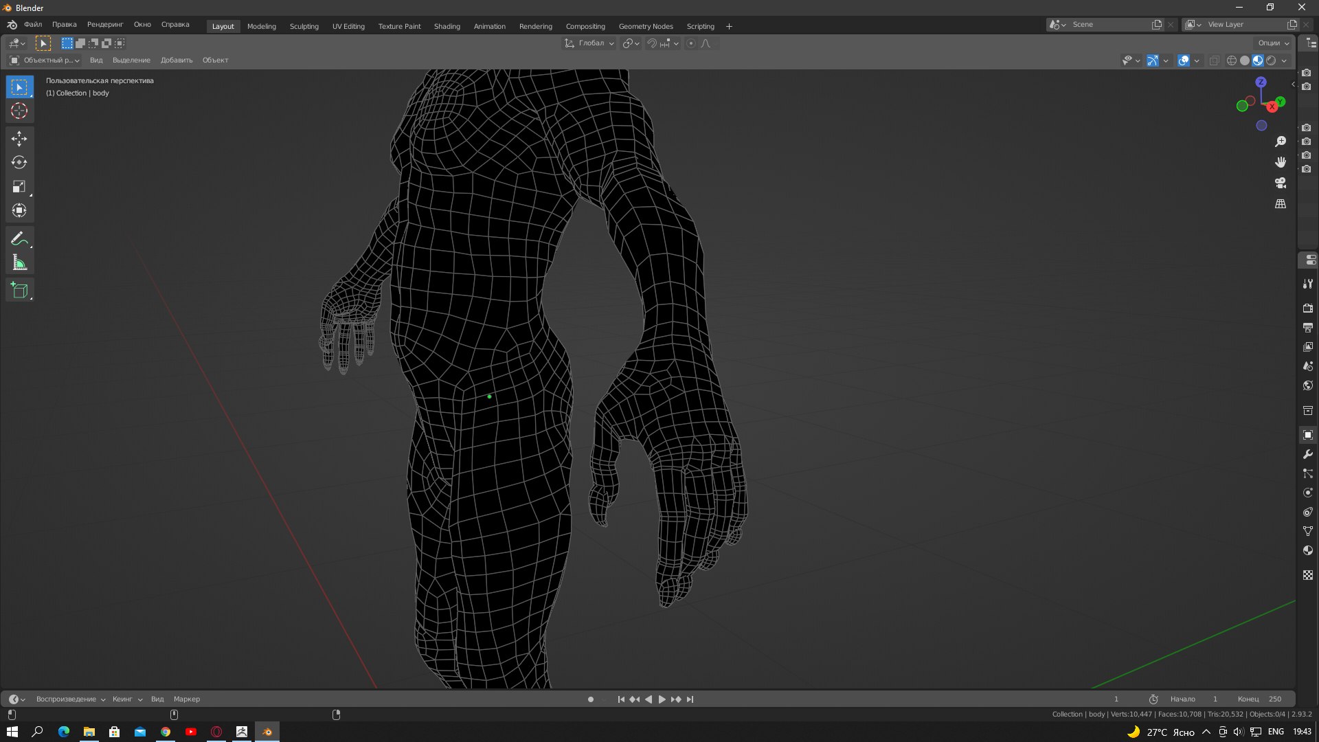 3D Zombie Model - TurboSquid 1779960