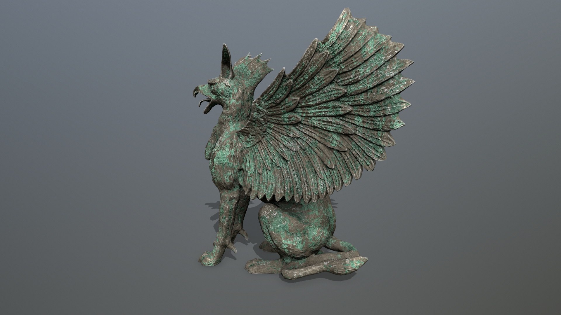 3D Statue Creature - TurboSquid 2075383