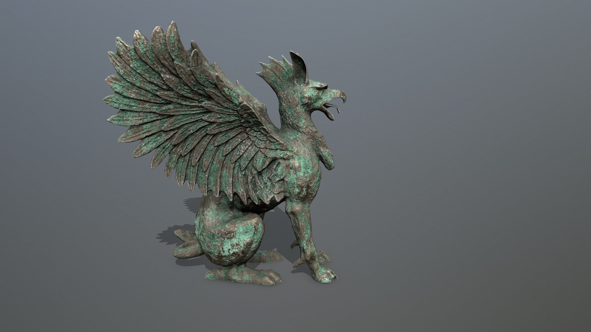 3D Statue Creature - TurboSquid 2075383