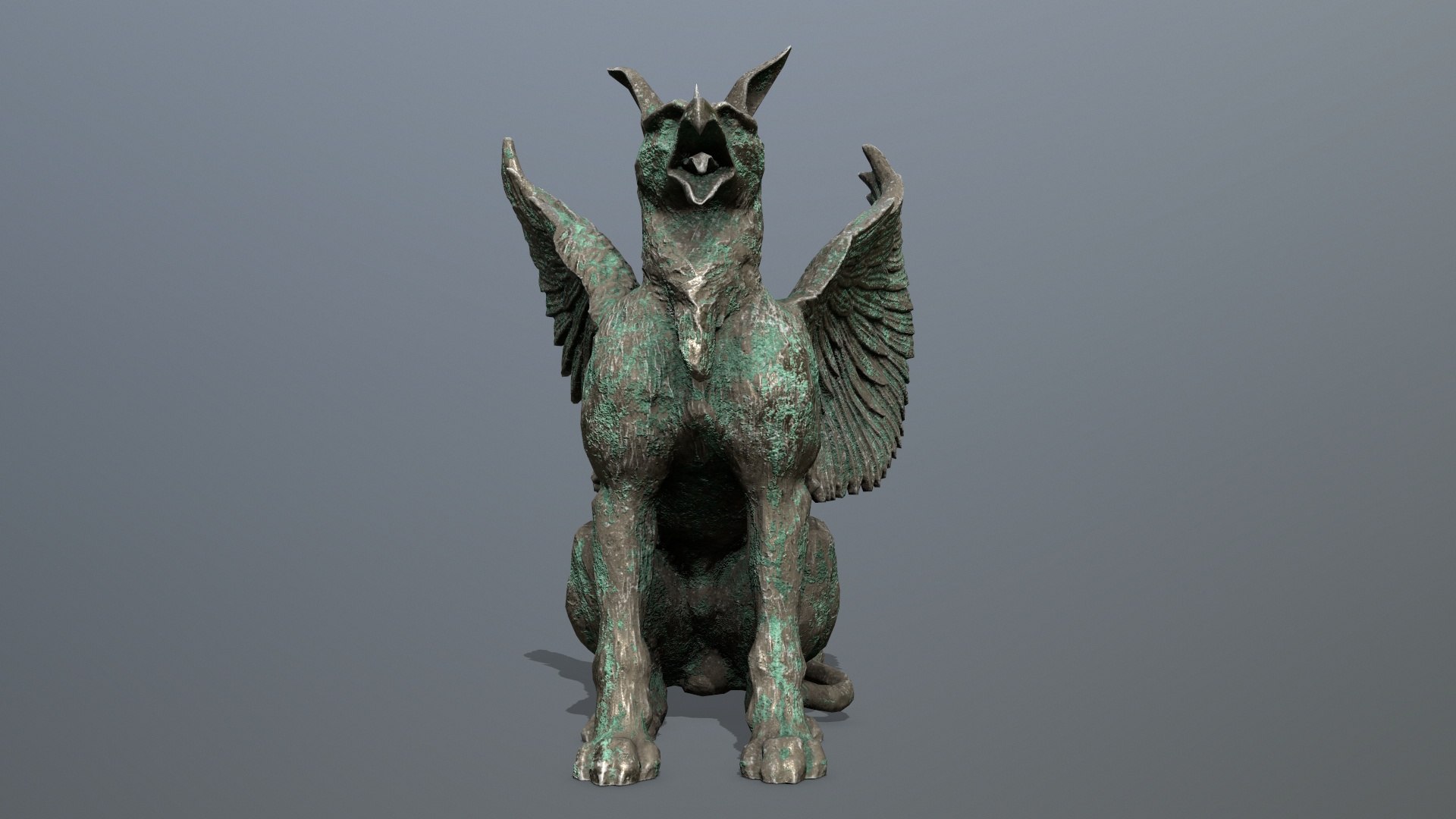 3D Statue Creature - TurboSquid 2075383