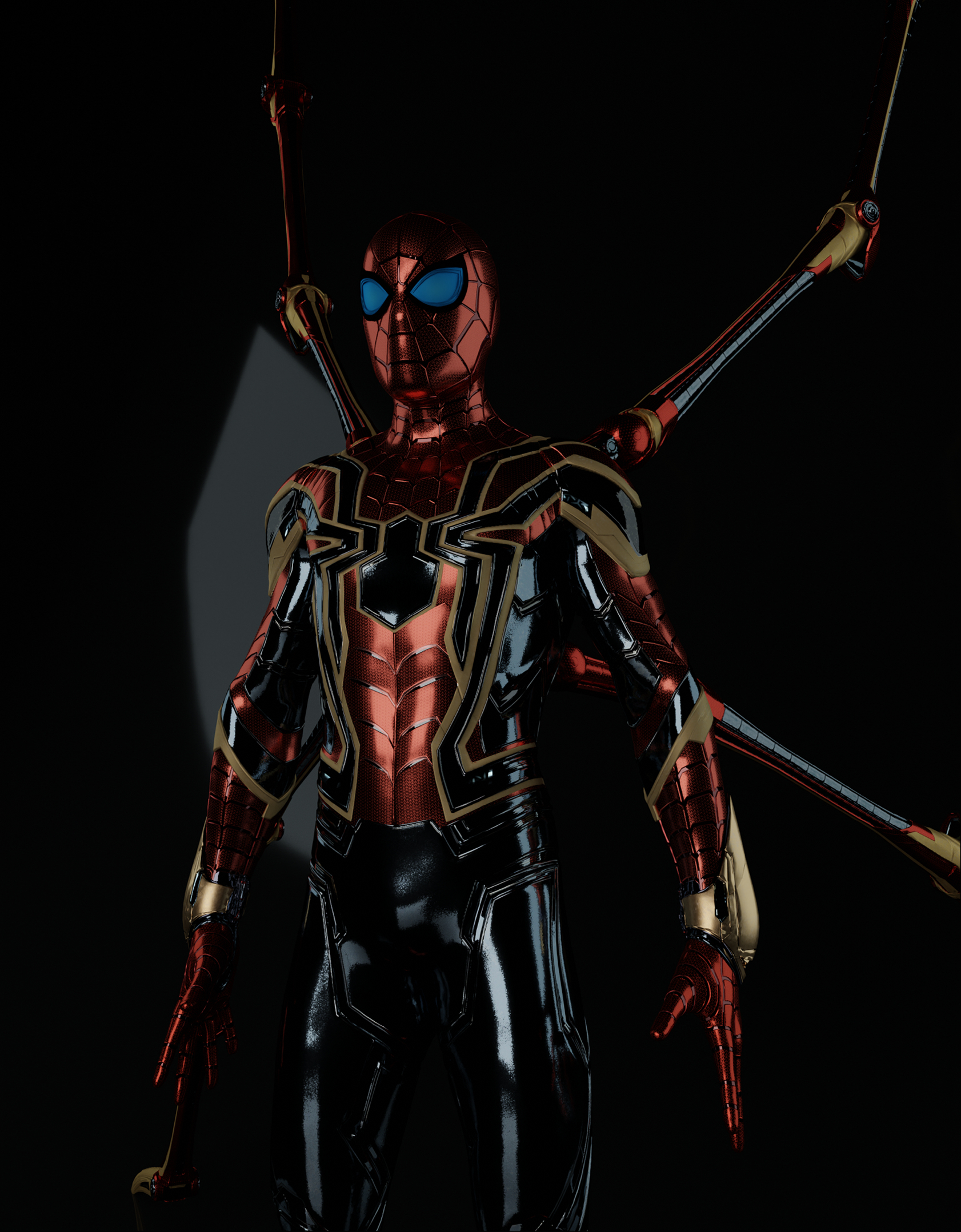 3D Spiderman Iron Spider MCU High Poly Rigged - TurboSquid 1780523