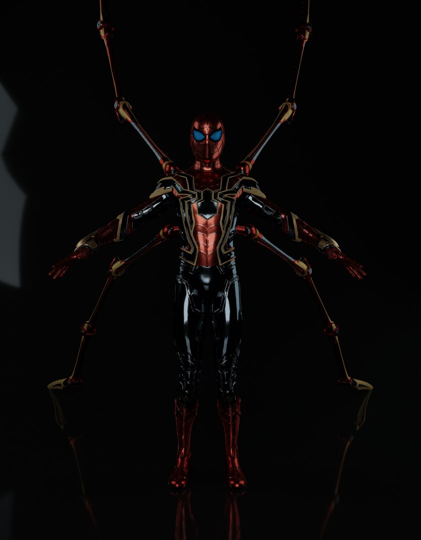 3D Spiderman Iron Spider MCU High Poly Rigged - TurboSquid 1780523