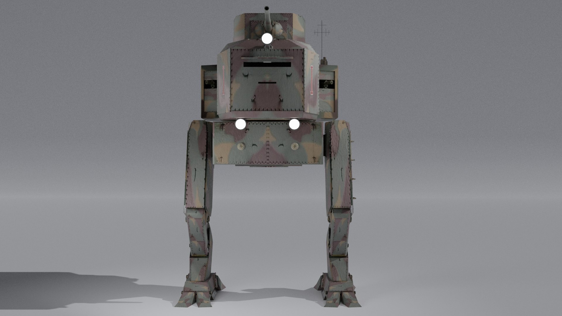 Panzer Mech Walker With RIG And LOWPOLY Forest Camo 3D - TurboSquid 1993381