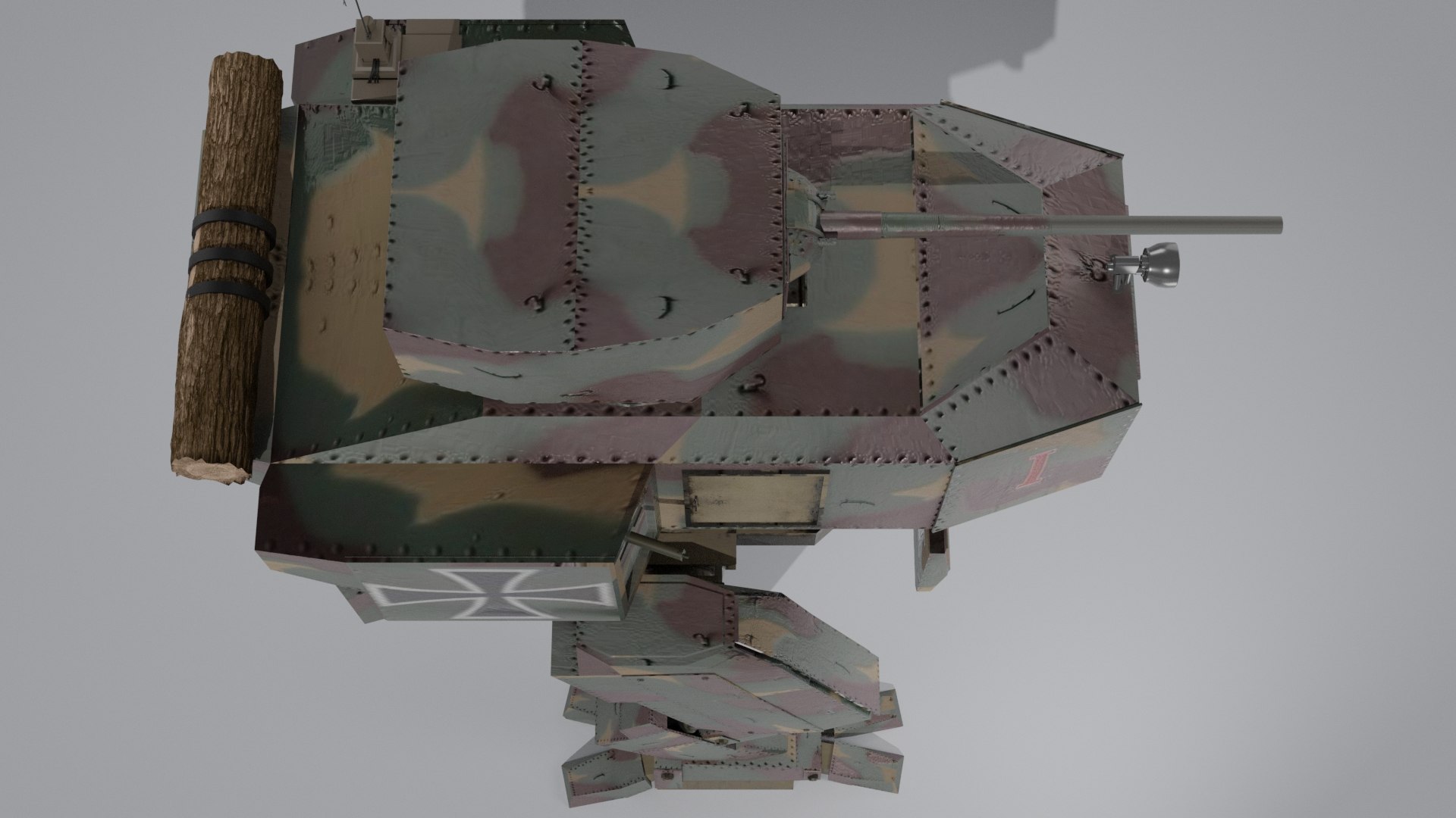 Panzer Mech Walker With RIG And LOWPOLY Forest Camo 3D - TurboSquid 1993381