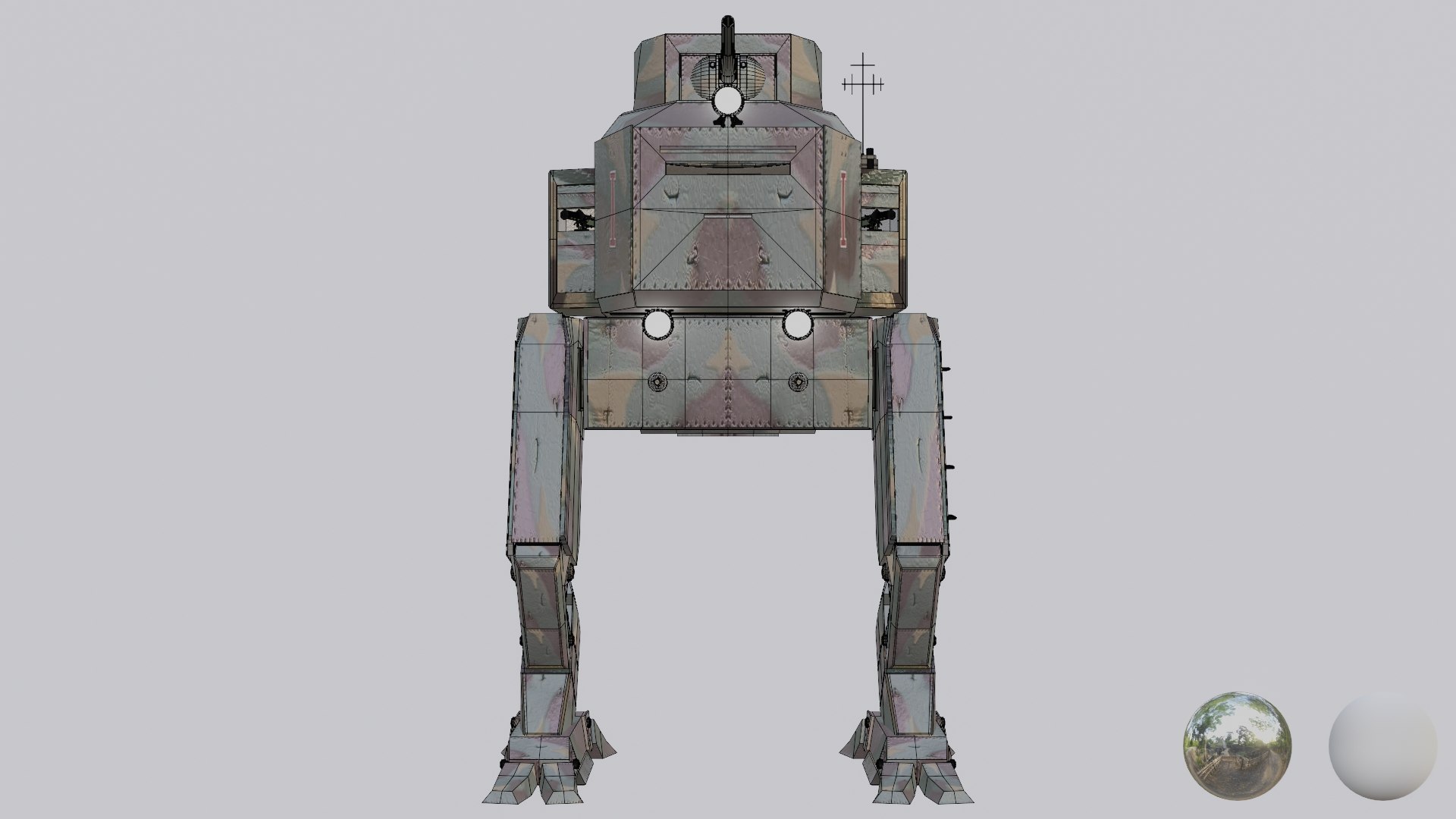 Panzer Mech Walker With RIG And LOWPOLY Forest Camo 3D - TurboSquid 1993381