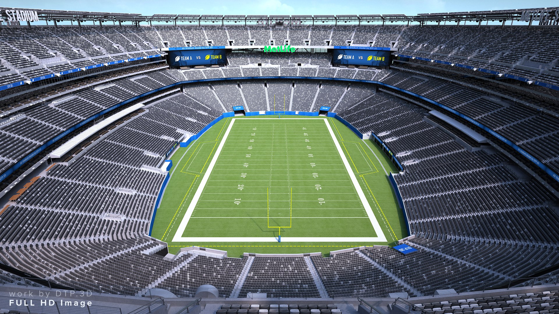 Football Stadium 3D Model - TurboSquid 1157071