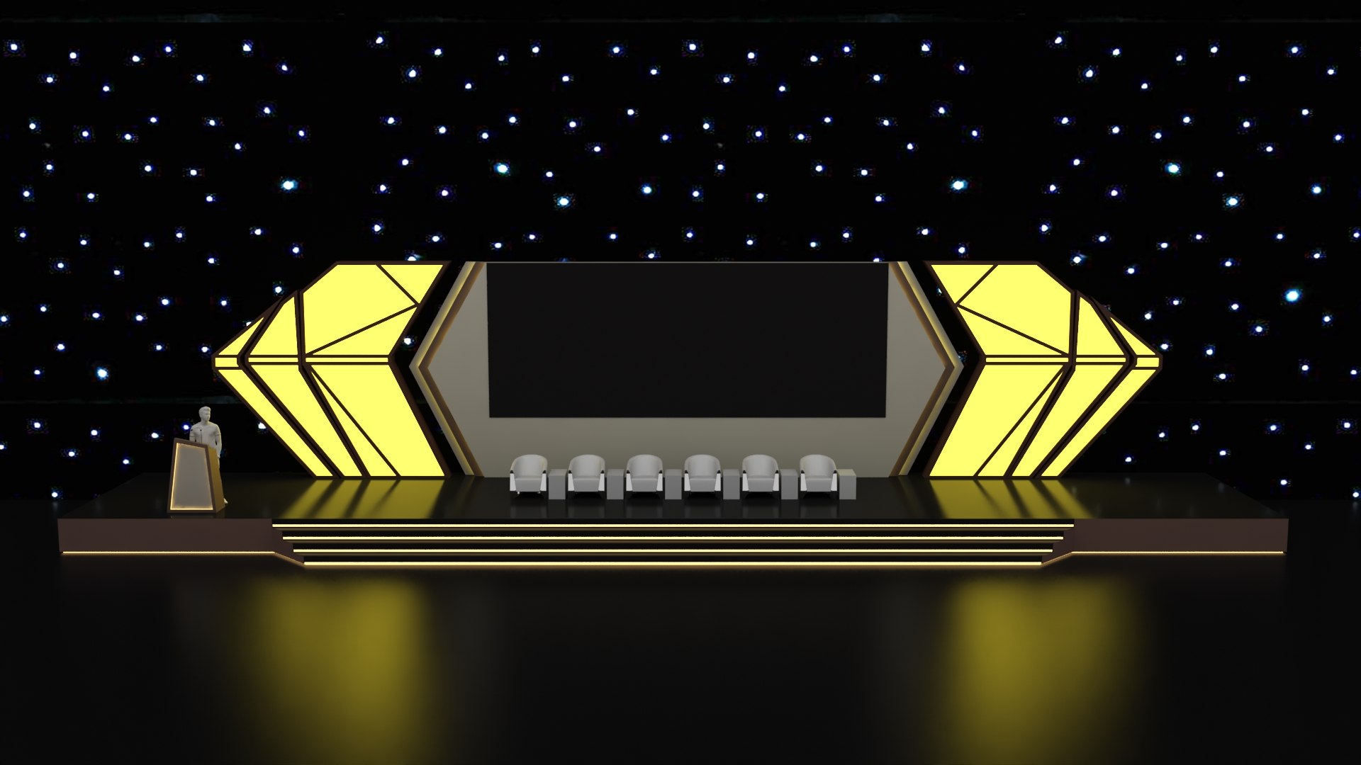 Stage Backdrop Diamond 3D - TurboSquid 1392984