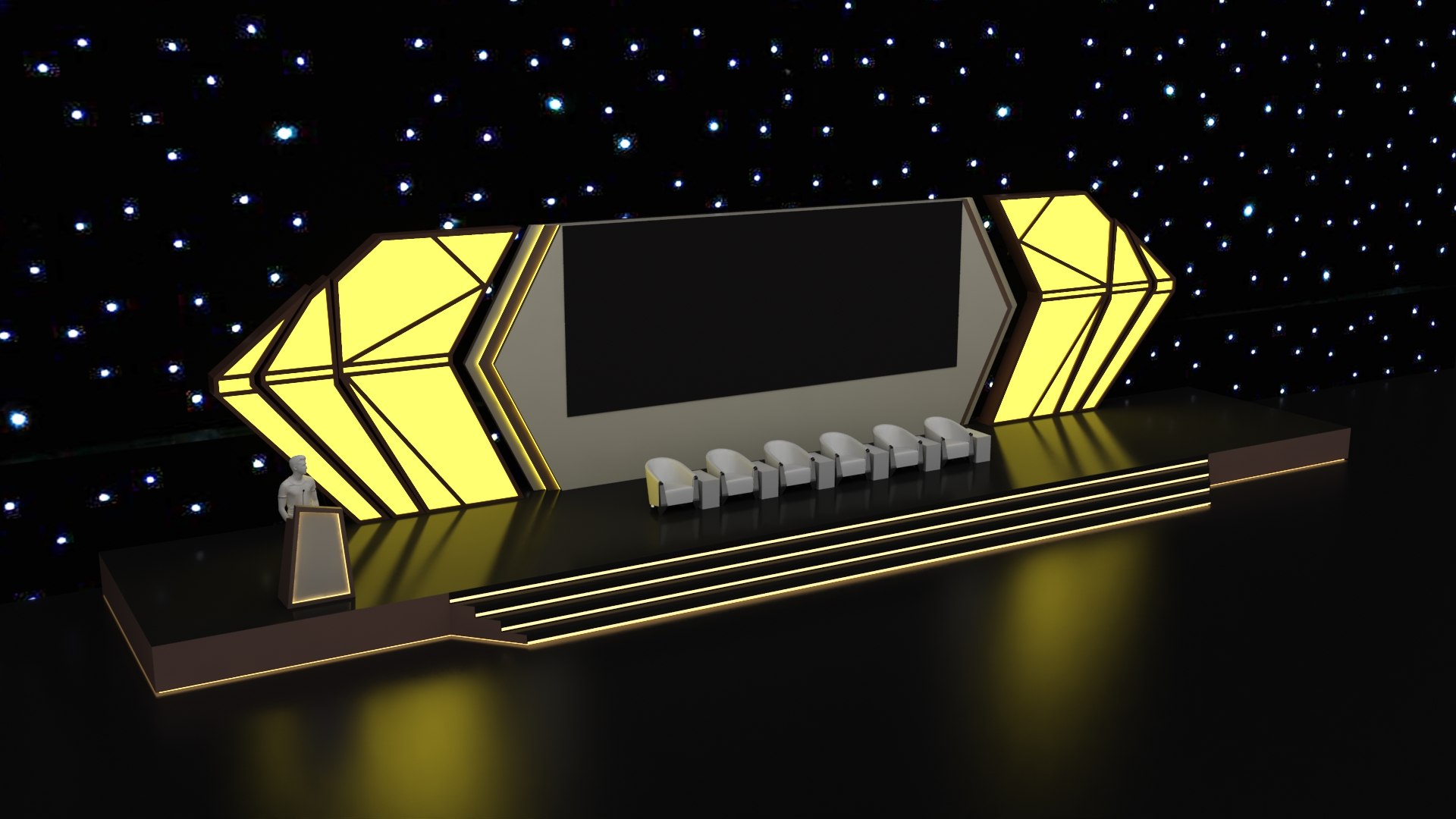 Stage Backdrop Diamond 3D - TurboSquid 1392984