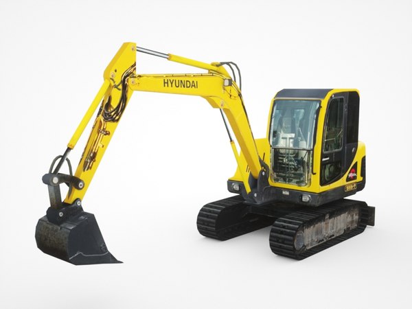 Hyundai r55-5 미니 굴삭기 3D 모델 - TurboSquid 1382727