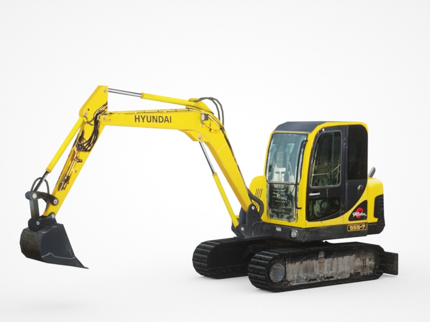 Hyundai R55-5 Mini Excavator 3D - TurboSquid 1382727
