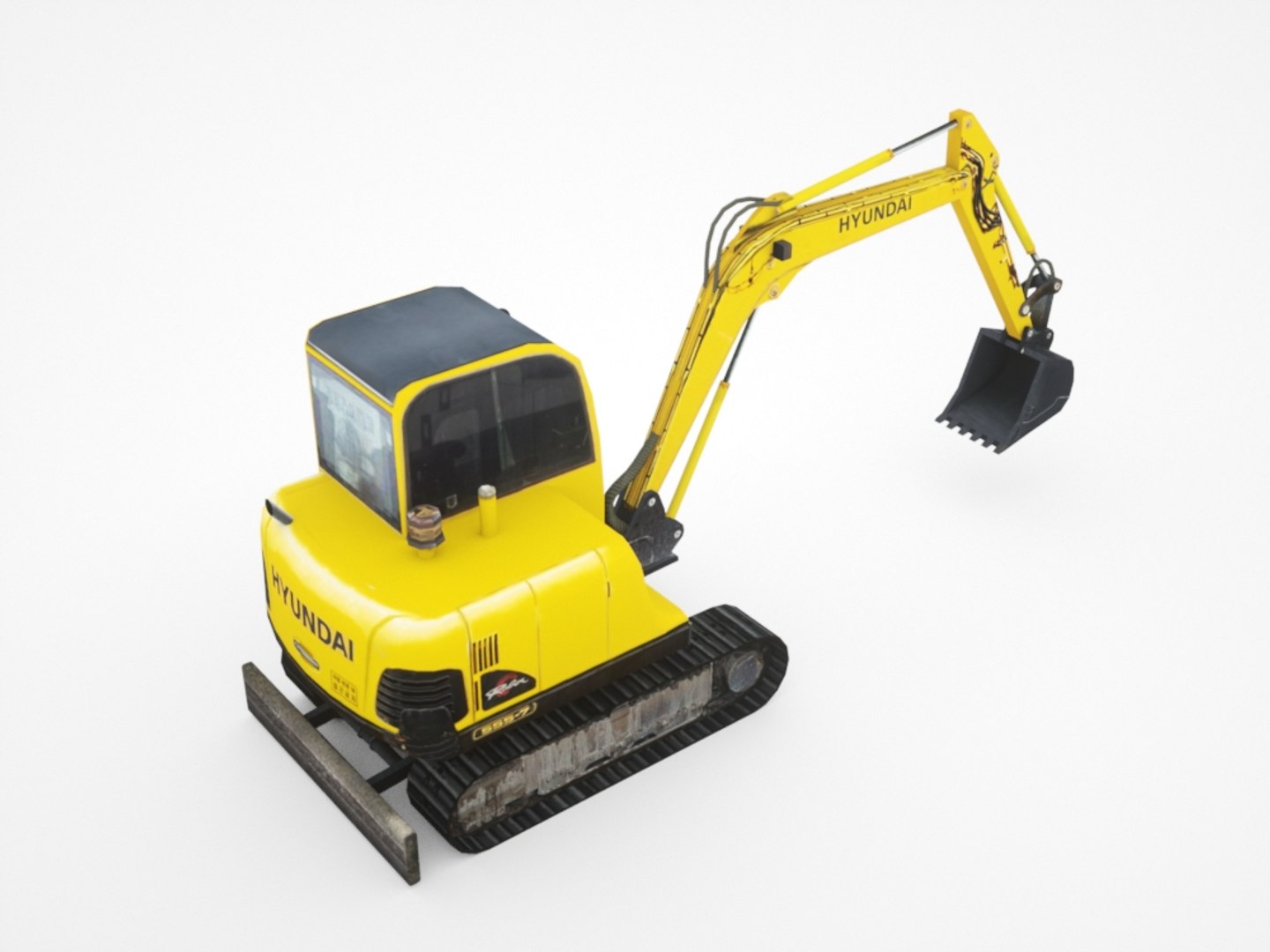 Hyundai R55-5 Mini Excavator 3D - TurboSquid 1382727