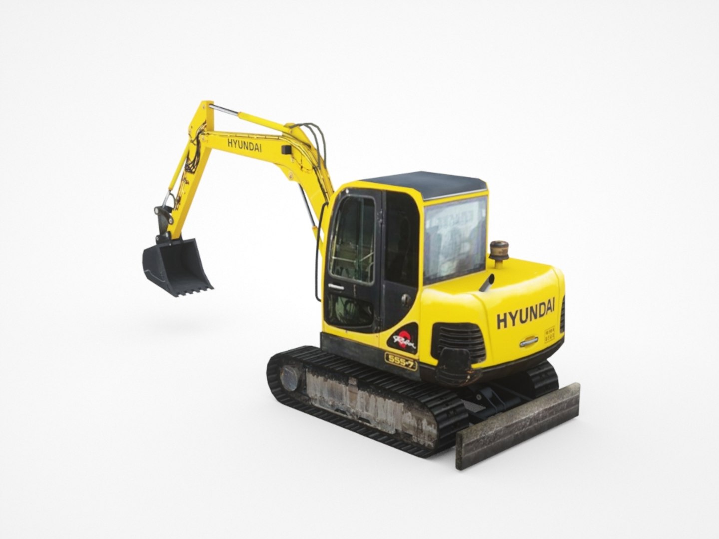 Hyundai R55-5 Mini Excavator 3D - TurboSquid 1382727