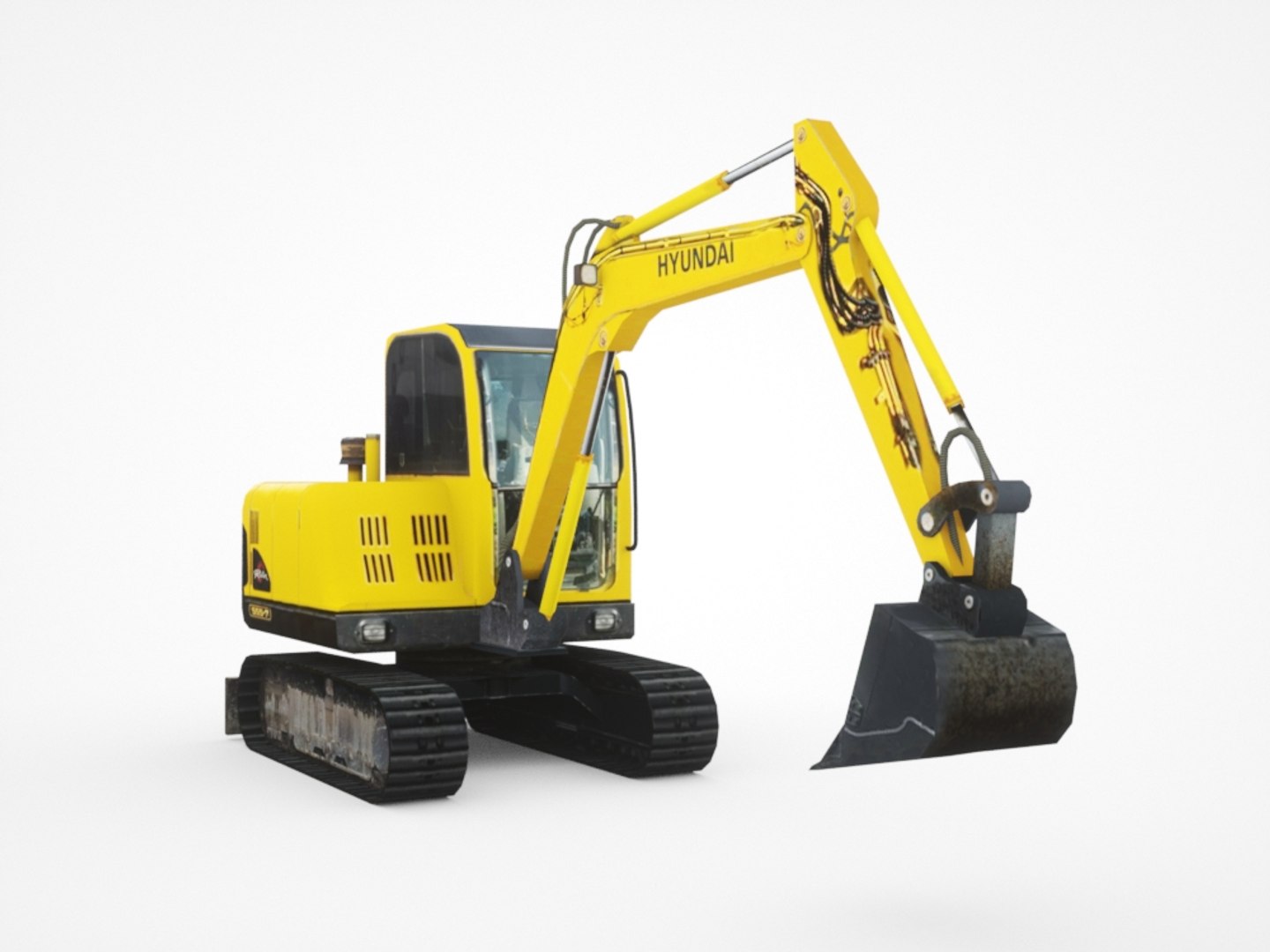 Hyundai R55-5 Mini Excavator 3D - TurboSquid 1382727