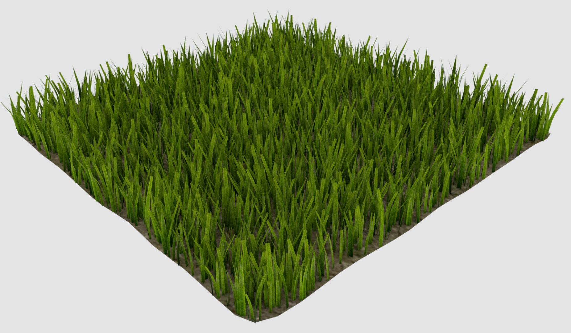 Realistic Grass 3d Obj