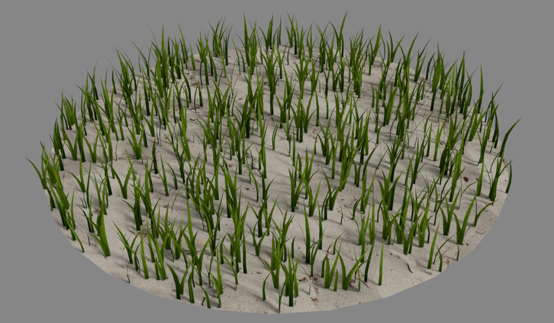 Realistic Grass 3d Obj