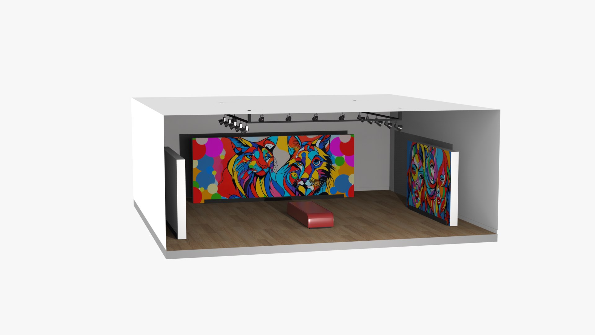 3D Room Art Gallery - TurboSquid 2082437