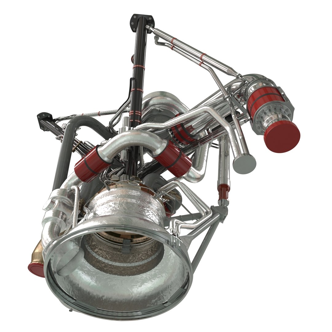 Rs-68 Rocket Engine 3d C4d
