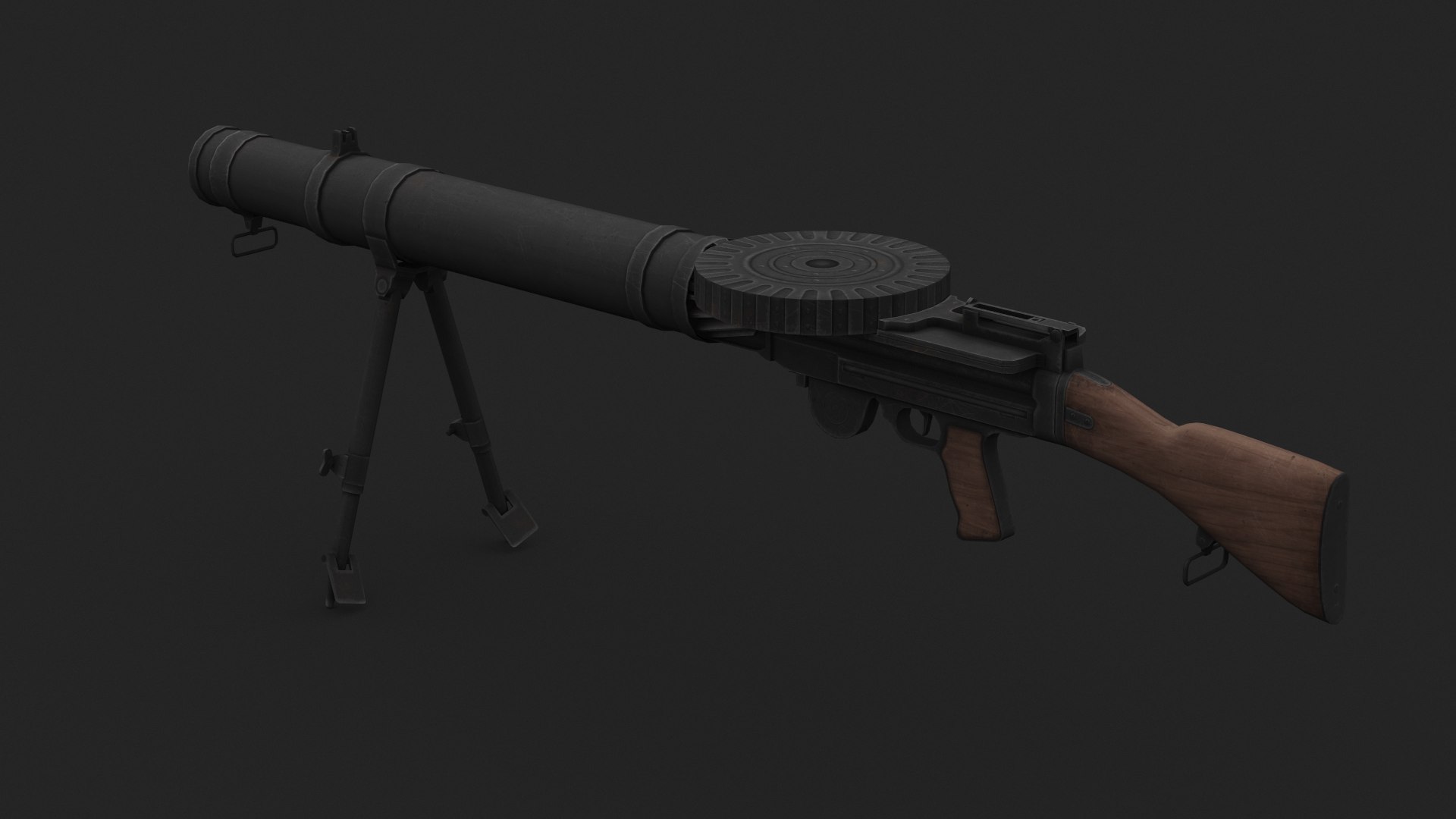 Lewis Gun Rifle 3D Model - TurboSquid 1822566