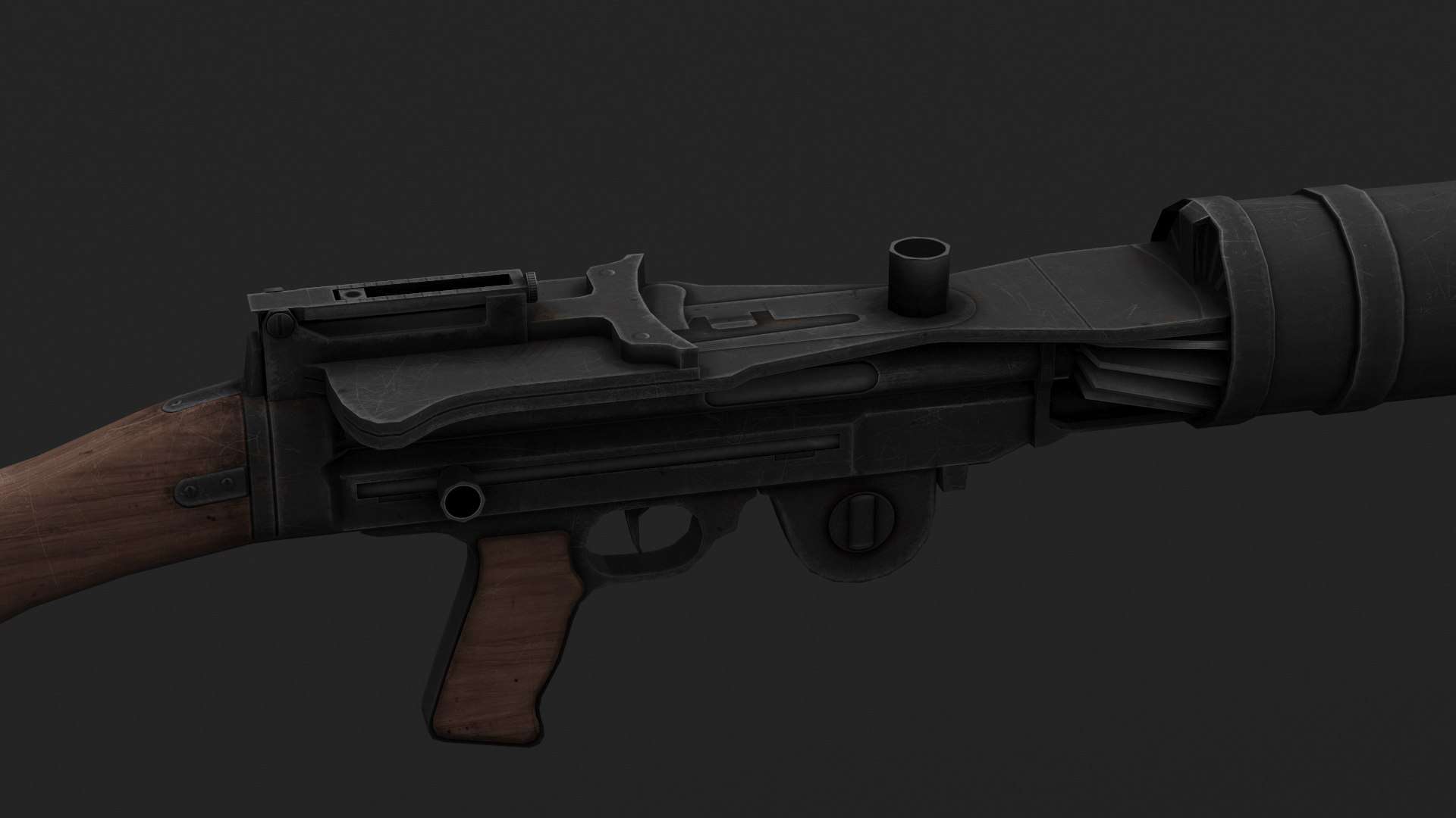 Lewis Gun Rifle 3D Model - TurboSquid 1822566