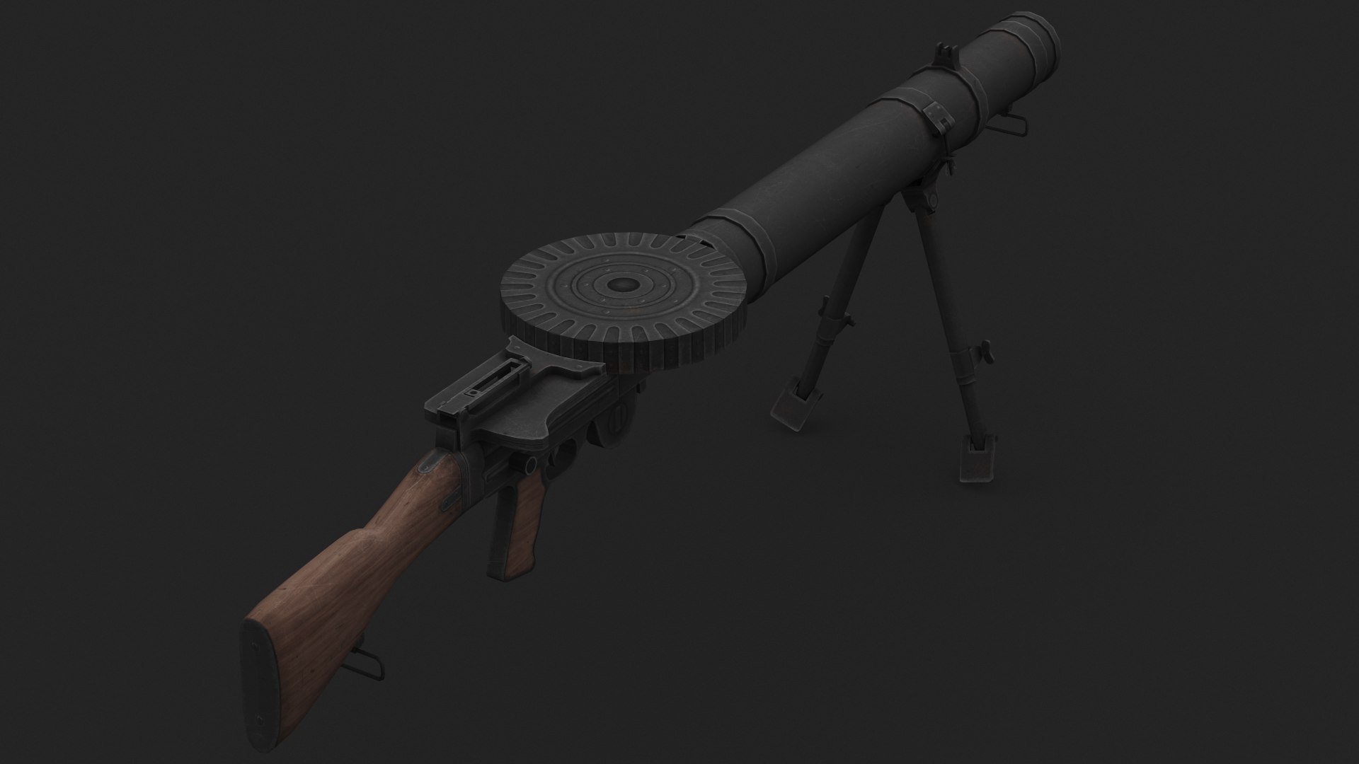 Lewis Gun Rifle 3D Model - TurboSquid 1822566
