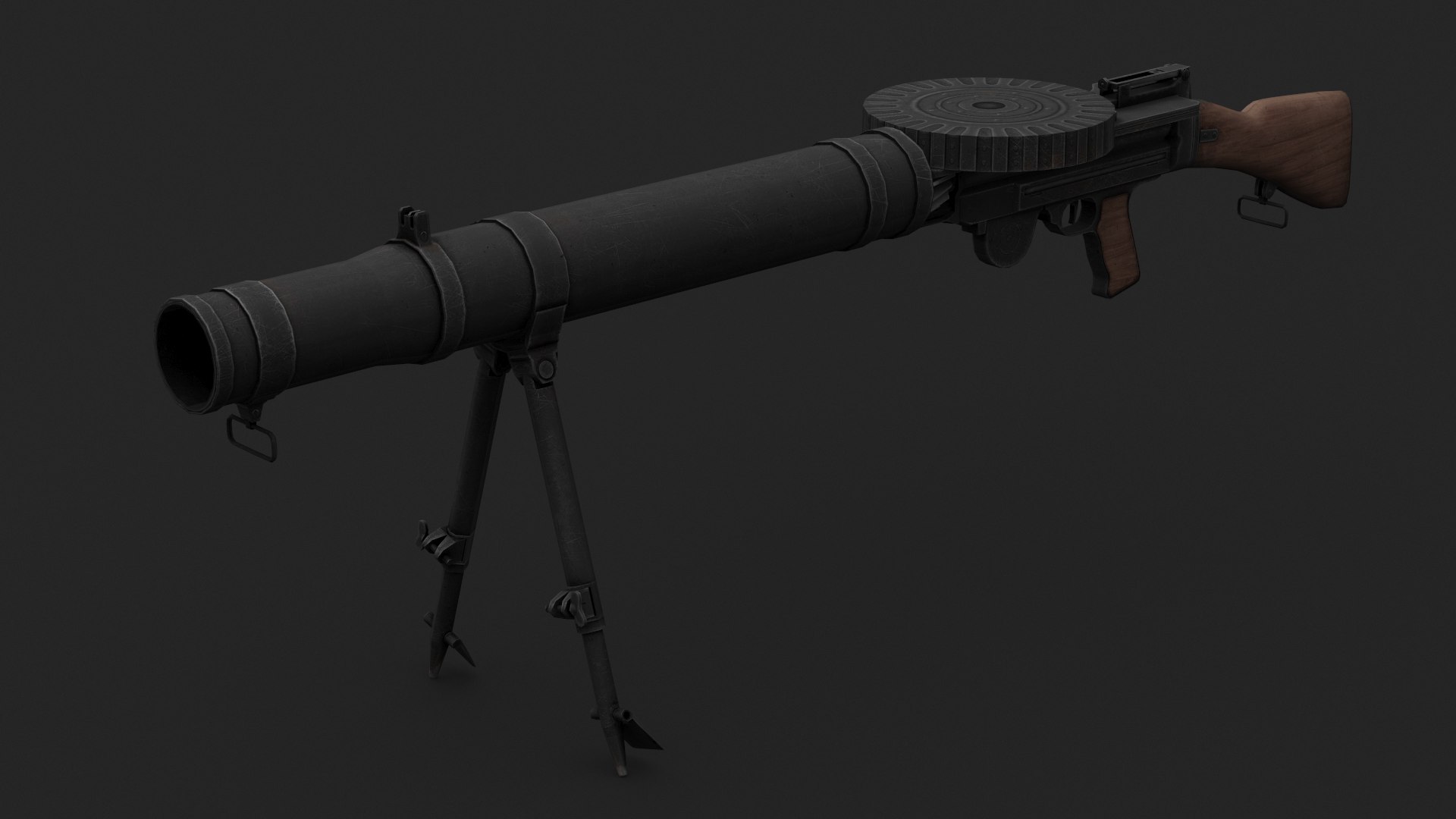 Lewis Gun Rifle 3D Model - TurboSquid 1822566