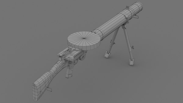 Lewis Gun Rifle 3D-Modell - TurboSquid 1822566
