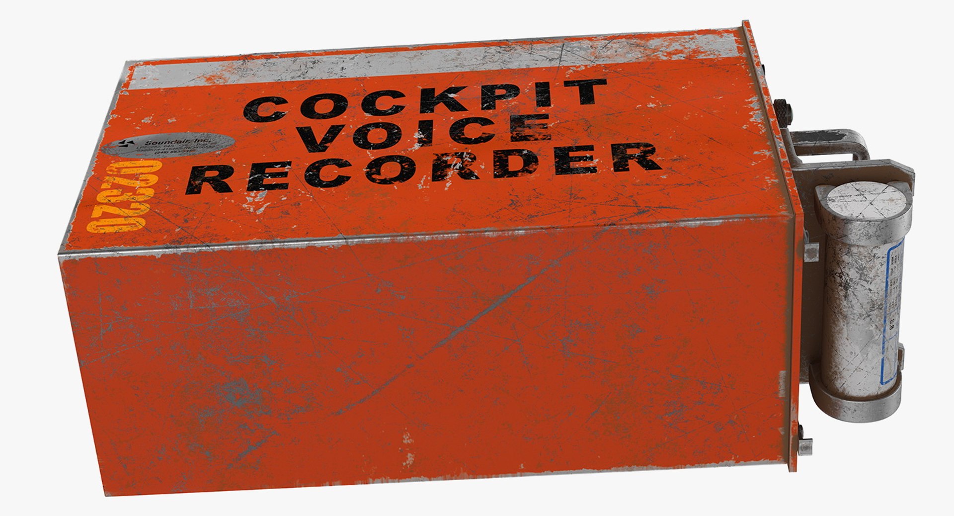 Black Box Recorder Crashed Model - TurboSquid 1428911