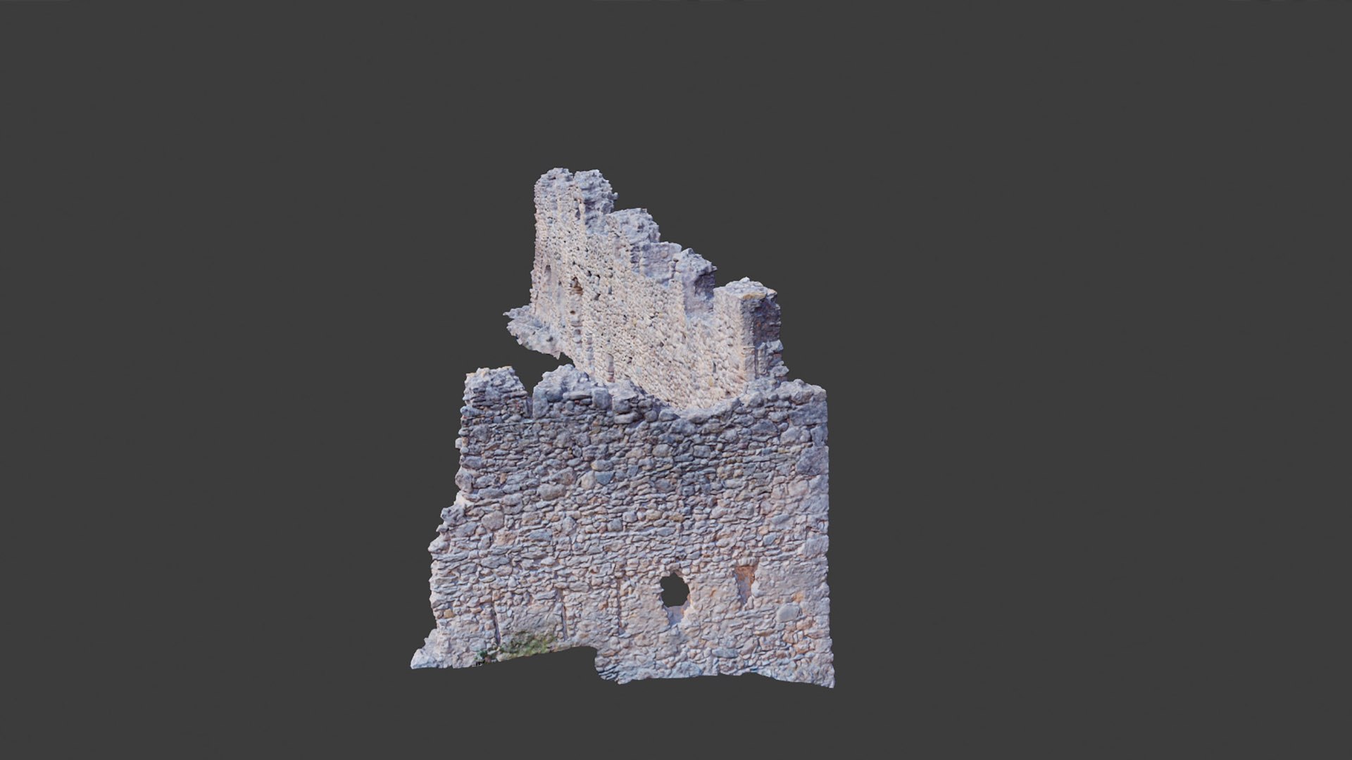3D Model Castle Ruins Wall Scanned PBR - TurboSquid 1846254