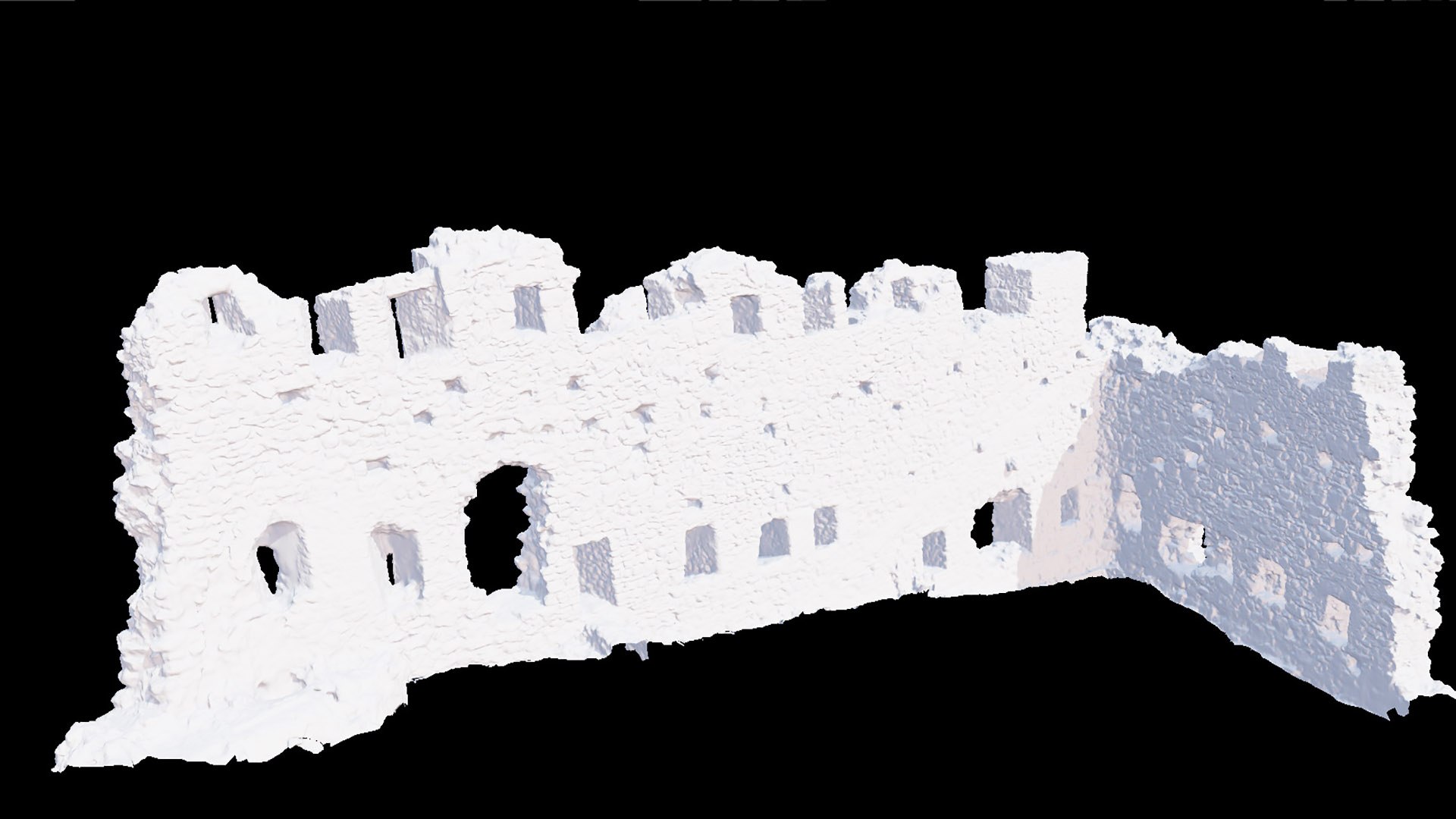 3D Model Castle Ruins Wall Scanned PBR - TurboSquid 1846254