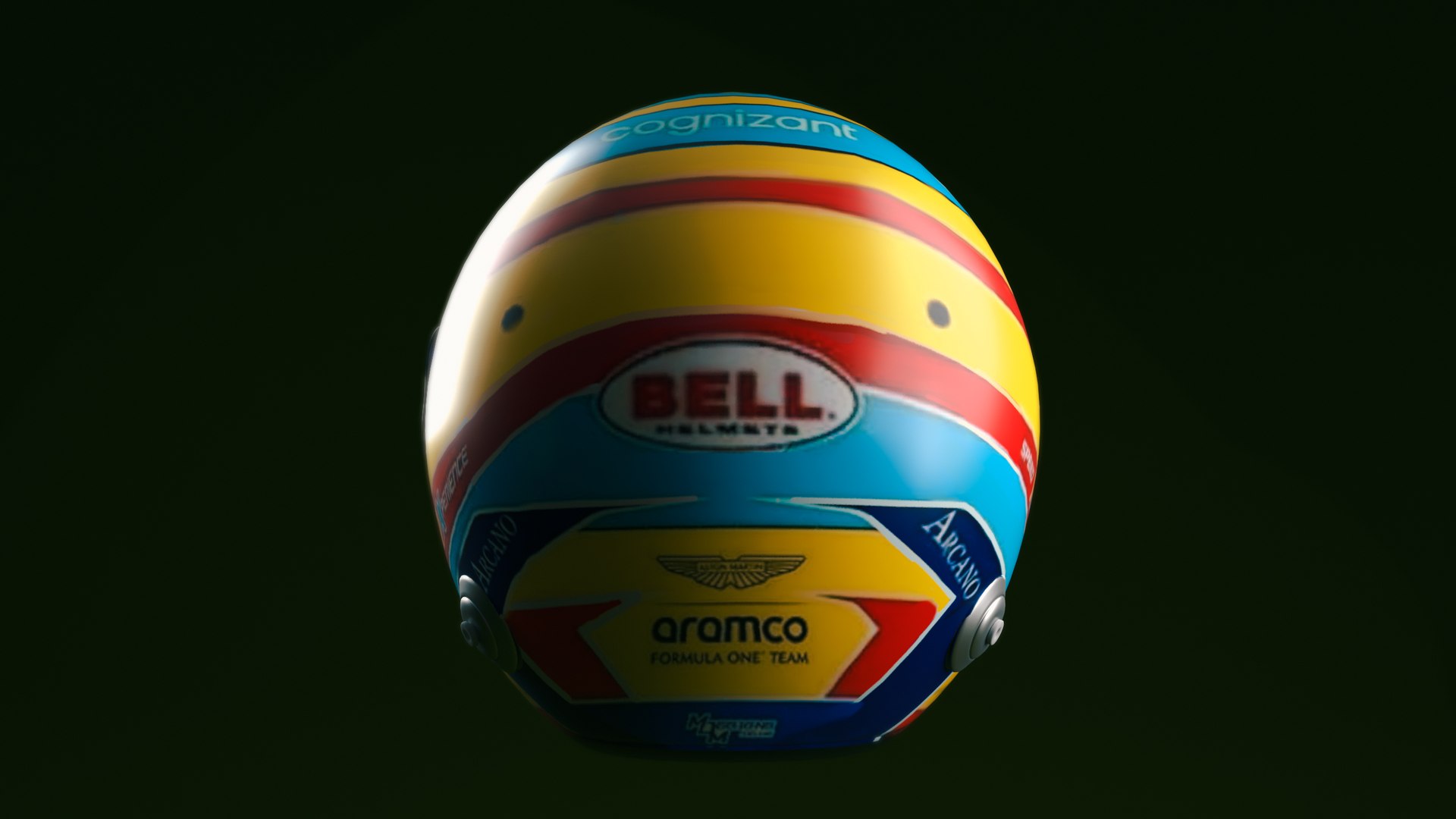 Helmet Fernando Alonso Pbr 3D Model - TurboSquid 2270781
