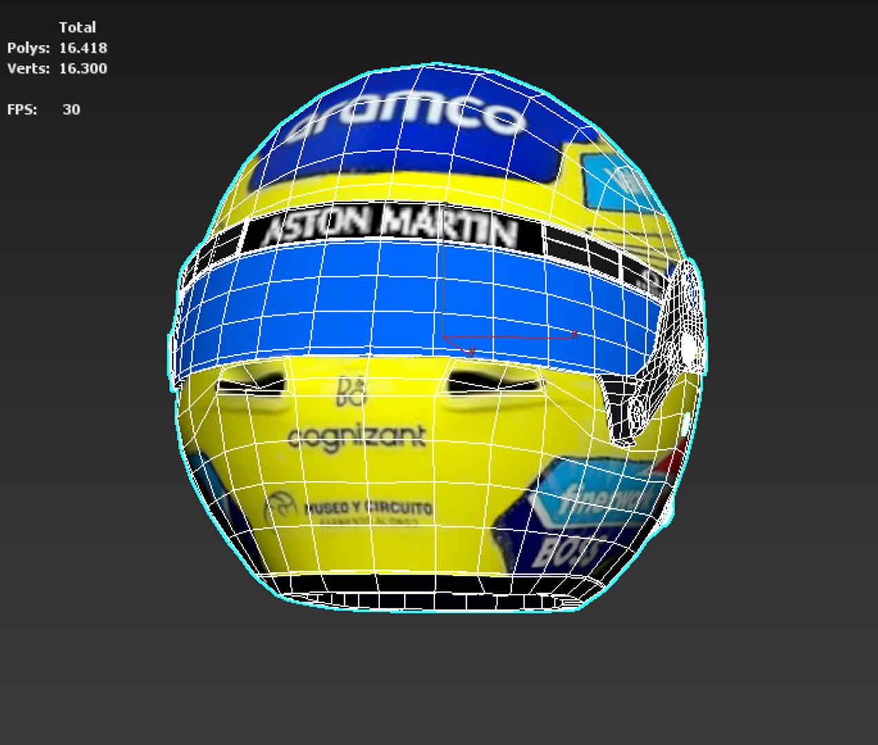 Helmet Fernando Alonso Pbr 3D Model - TurboSquid 2270781