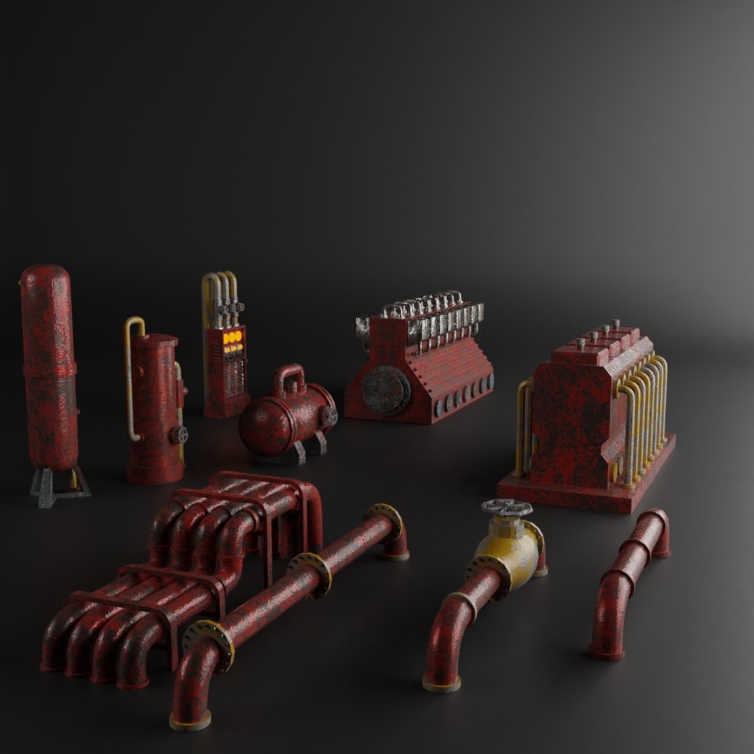 3D Factory Element - TurboSquid 1516393