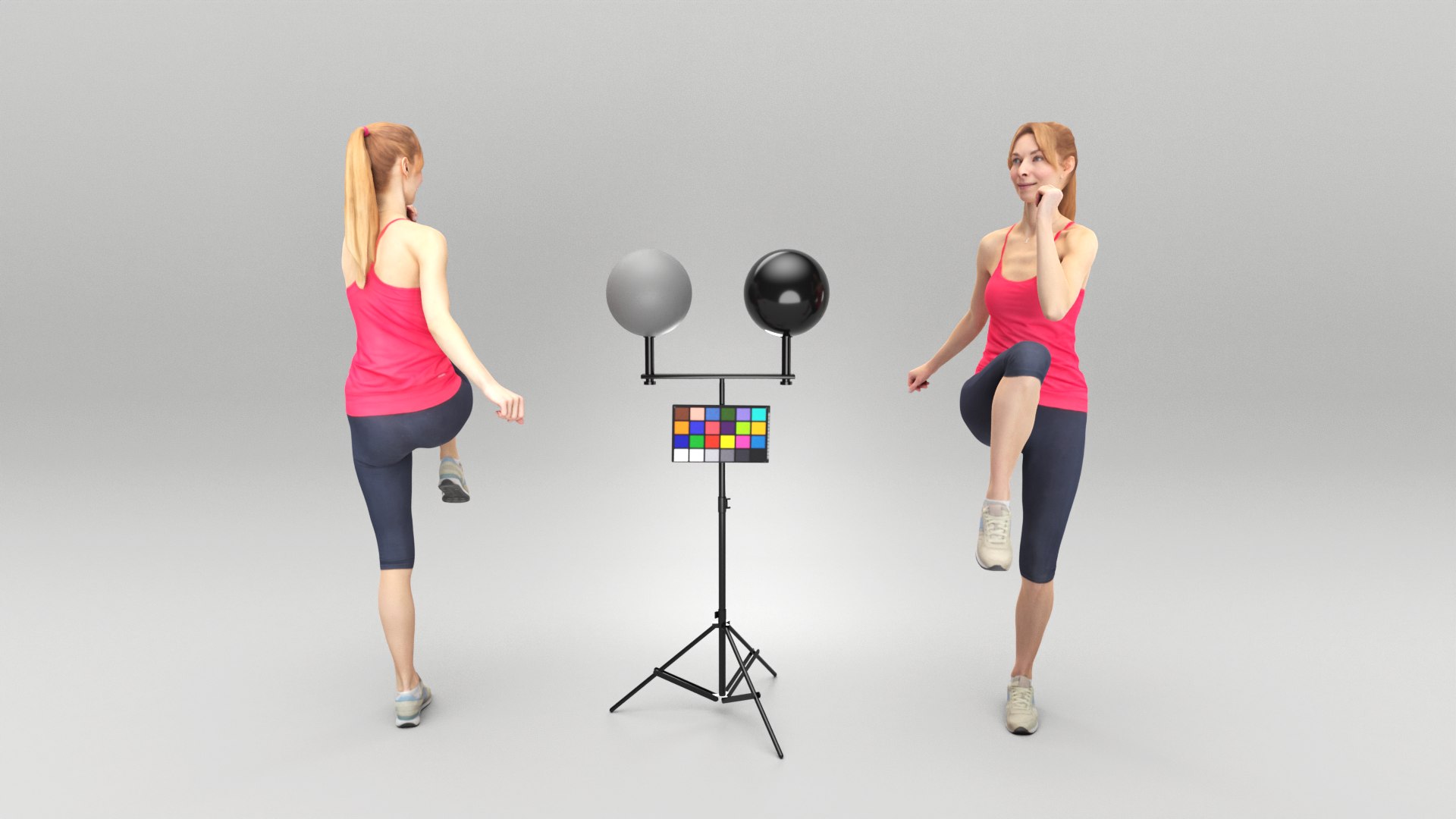 3D model Fitness woman doing exercise 421 - TurboSquid 2166993