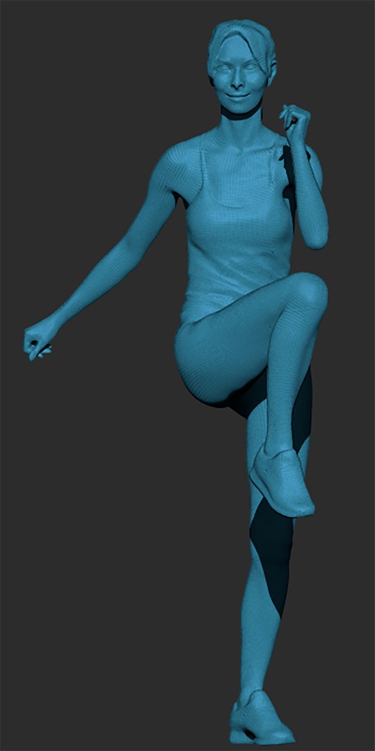 3D model Fitness woman doing exercise 421 - TurboSquid 2166993